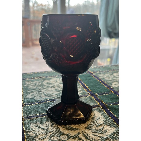 Avon | Dining | Vintage Avon Cape Cod Ruby Red Glassware Goblet | Poshmark